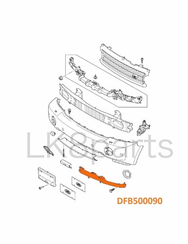LAND ROVER RANGE 06-09 FRONT BUMPER LOWER SPOILER VALANCE LH DFB500090 ...