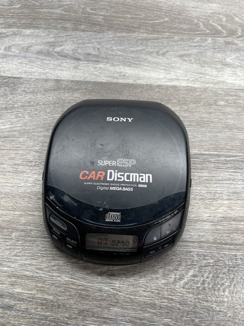 Sony Super ESP Car Discman D-838K Portable CD Player w/ Remote Car Kit ...