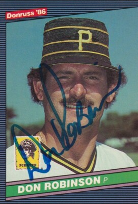 DON ROBINSON PITTSBURGH PIRATES SIGNED 1986 DONRUSS #357 | eBay