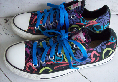 Converse All Star Low Tops Neon Blue
