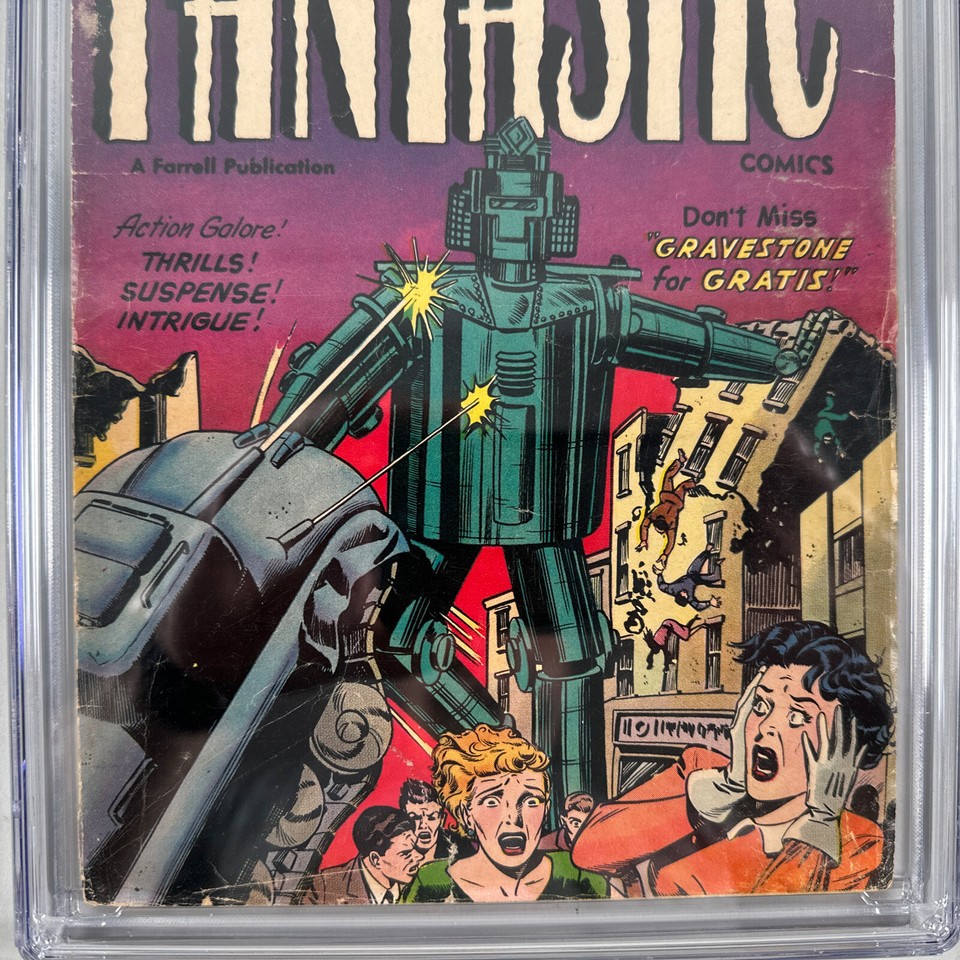 Farrell Fantastic Comics #11 Rare CGC 2.0 Golden Age Robot Cover | eBay