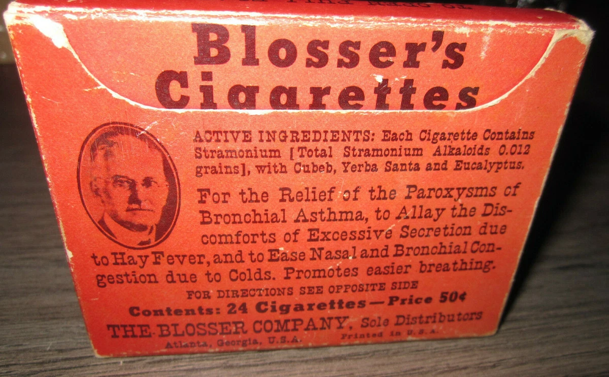 Asthma Cigarettes 1930s