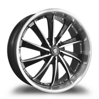 20 inch wheels 20x8.5 G-Line G0016 Black Machined 5x115 Custom Wheels ...