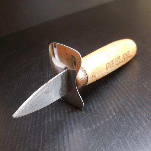 Couteau coquillage PIERLANT métal inox bois design vintage table ...