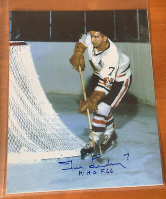 ted lindsay autograph 8x10 black hawks | eBay