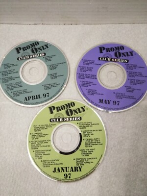 Promo Only Club Series FOR DJ'S JANUARY , APRIL , MAY, 1997 ( 3PK ...