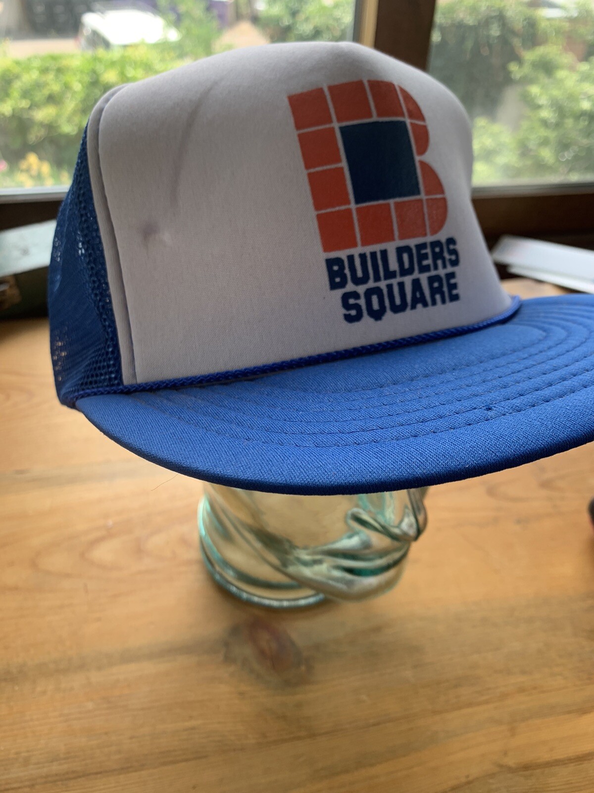 Vintage Builders Square Trucker Hat/ Baseball Cap - Gem