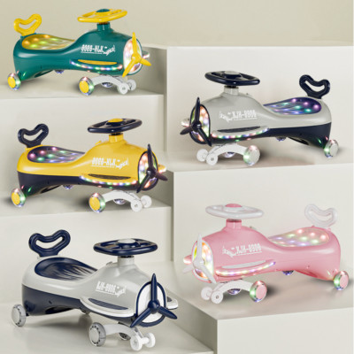 Kids Swing Car Ride On Toys Wiggle Swivel Scooter Slider Cars with ...