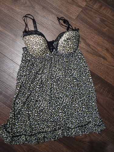 Rampage Intimates Leopard Print Lacy Sheer Nightie Women’s 2XL • Sexy ...