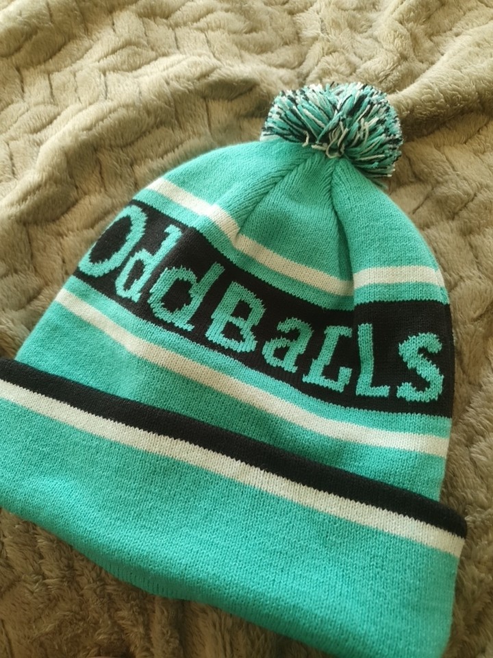 Odd Balls Green Black White Bobble Hat | eBay UK