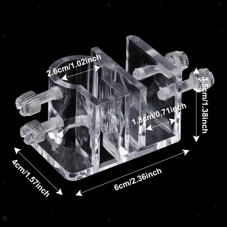 Acrylic Aquarium Hose Tube Fixing Clip Holder Clamp For 26mm Dia Pipe ...