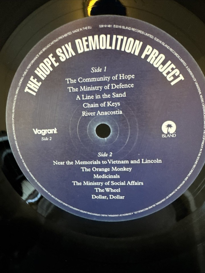 Rare Original PJ Harvey 'The Hope Six 'Demolition Project' w/Poster NM+ ...