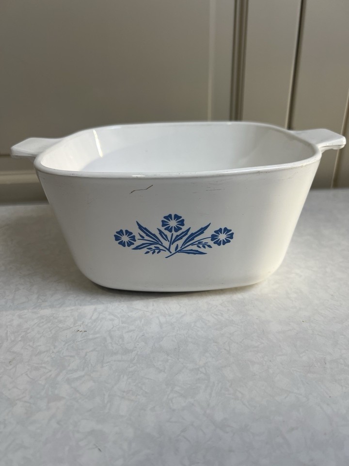 2x Pyrosil Corning Ware Blue Cornflower Casserole Dish 2.5 PT Pint ...