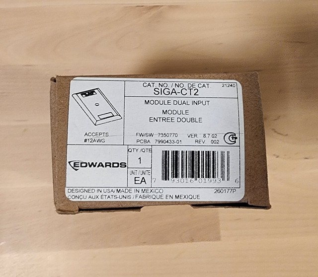 Edwards Dual Input Module Siga-ct2 SIGACT2 for sale online | eBay