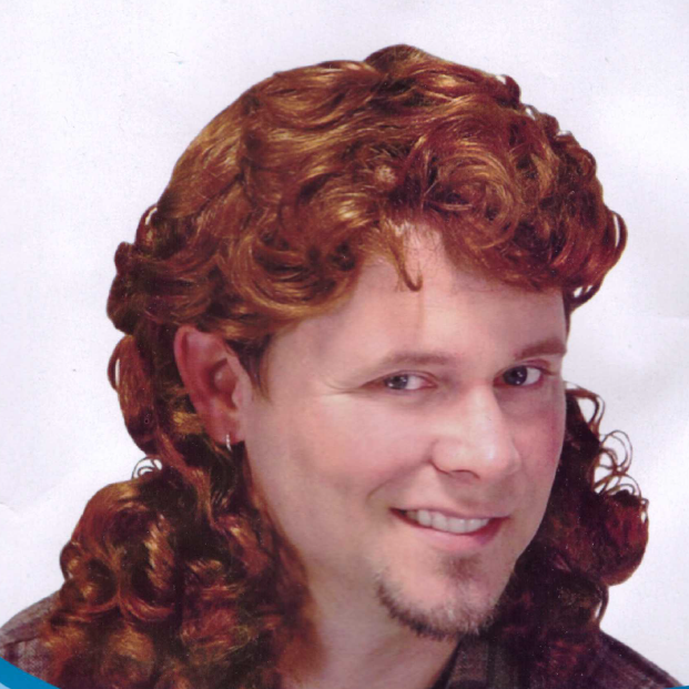 Black Brown Mullet Wig Bogan 80s Fancy Dress Party Costume Rock Aussie ...