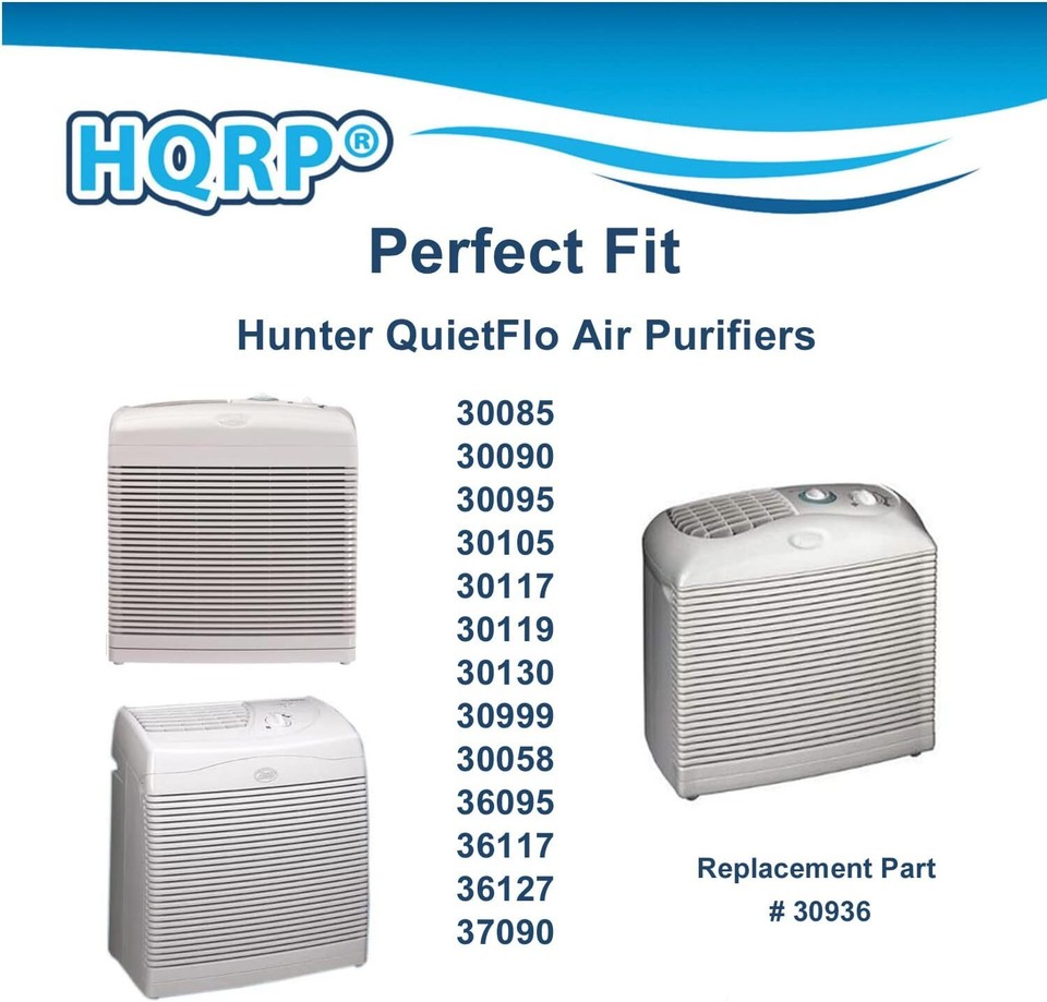 HQRP True HEPA Filter for Hunter Air Purifiers, 30936 QuietFlo ...