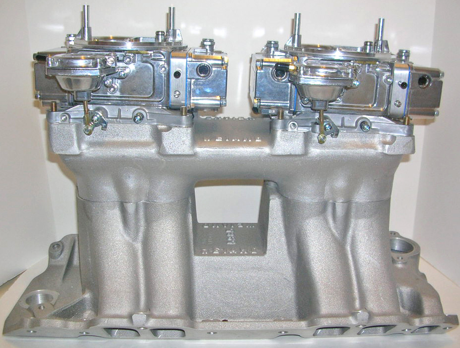 QUICK FUEL 450 CFM 2X4 DUAL QUAD TUNNEL RAM CARBURETORS VACUUM ...