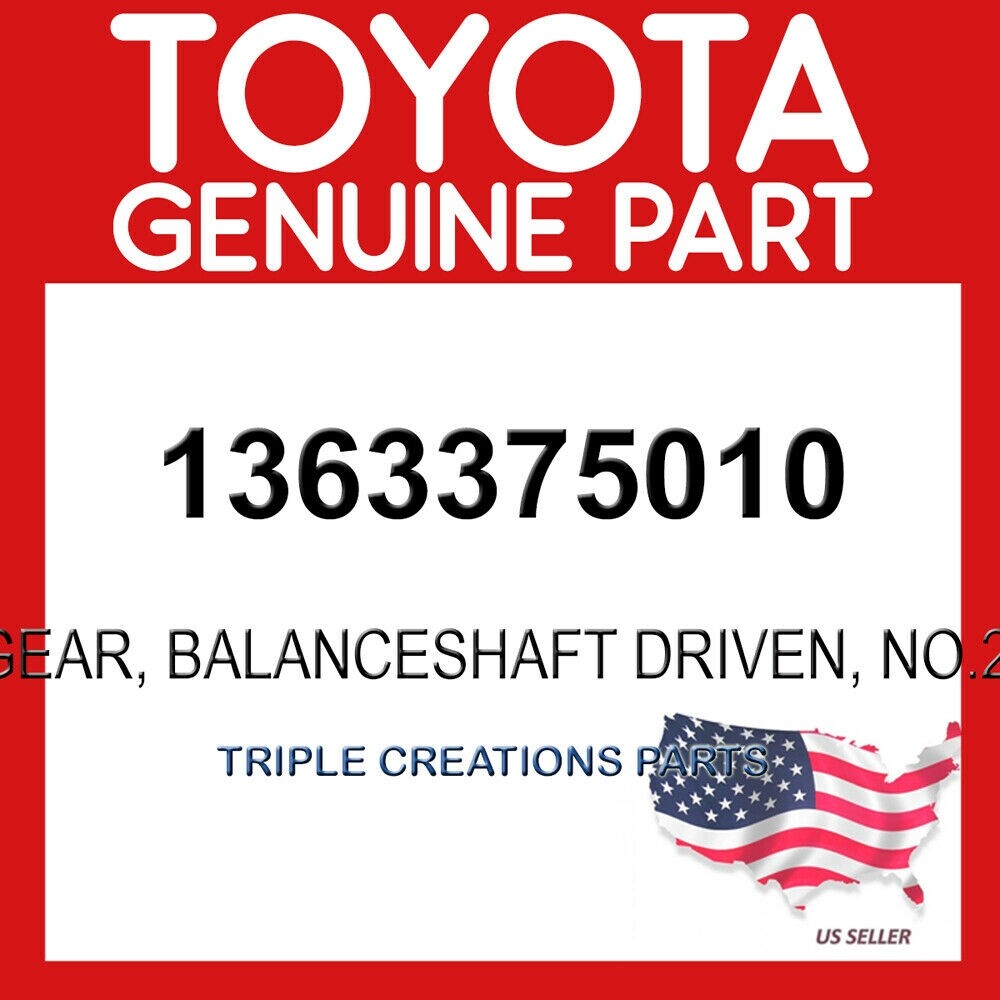 Toyota Genuine 13633-75010 Gear Balanceshaft Driven No.2 1363375010 OEM ...