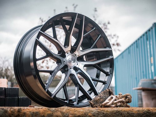 NEW 20" 1AV ZX11 ALLOYS STAGGERED FIT BMW / MERCEDES / JAGUAR / PORSCHE ...