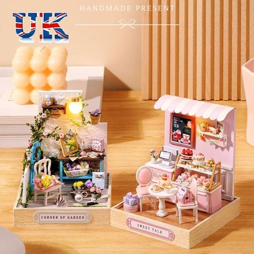 Assemble Miniature Dollhouses Kit Wooden Furniture Box Theatre Toy ...