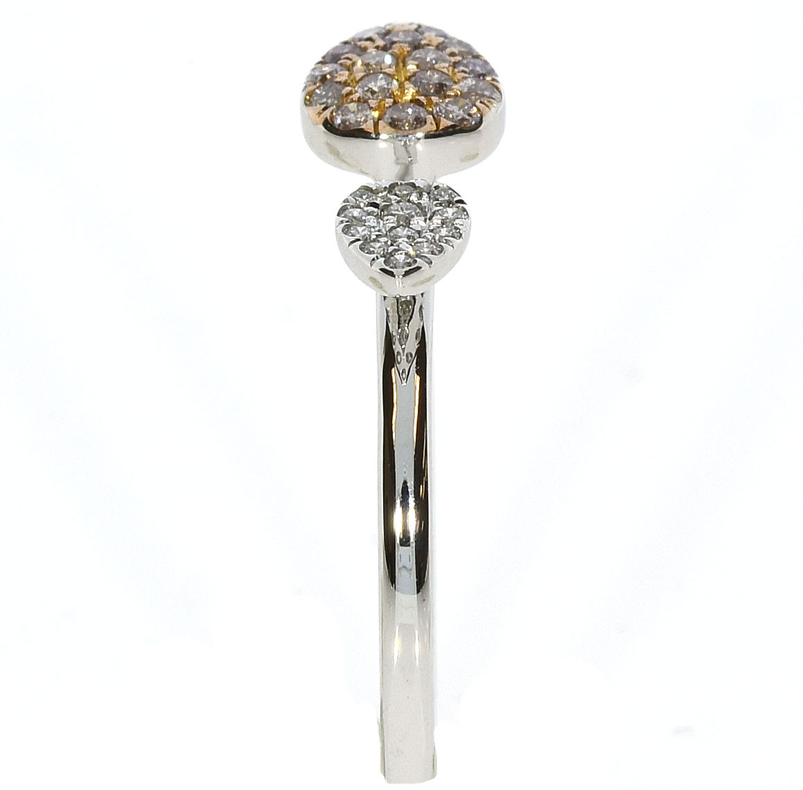 Real 0.20ct Natural Fancy Pink Diamonds Engagement Ring 18K Solid Gold ...