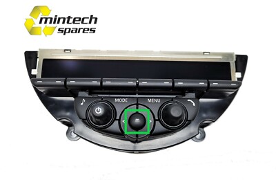 Mini R56 LCI Radio Head Unit Stereo M Centre Control Button Black R55 ...