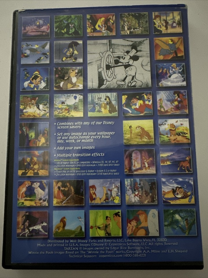 Disney Animation Screensaver (CD Rom Win/MAC) Over 100 Images | eBay