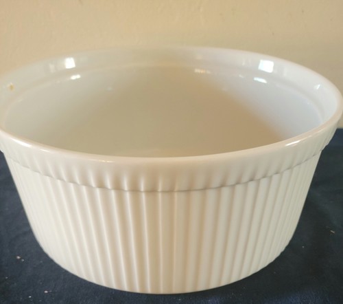Apilco 7.5 French Porcelain Round Souffle ,Baking,Casserole Dish-Salad ...
