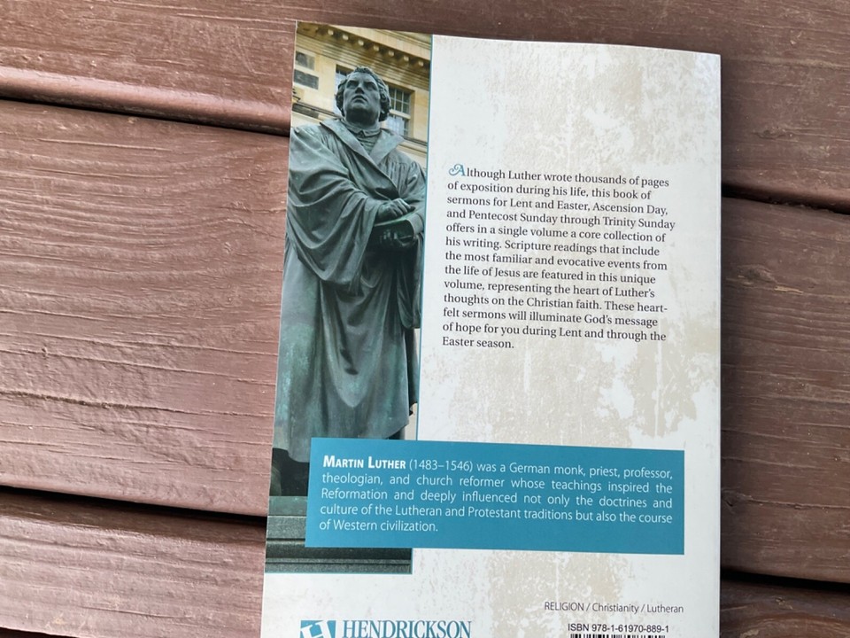 2 Sermons of Martin Luther 2017 Lent Easter Ascension Day Advent ...