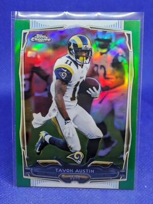 2014 Topps Chrome Green Refractor Tavon Austin #57 St. Louis Rams | eBay