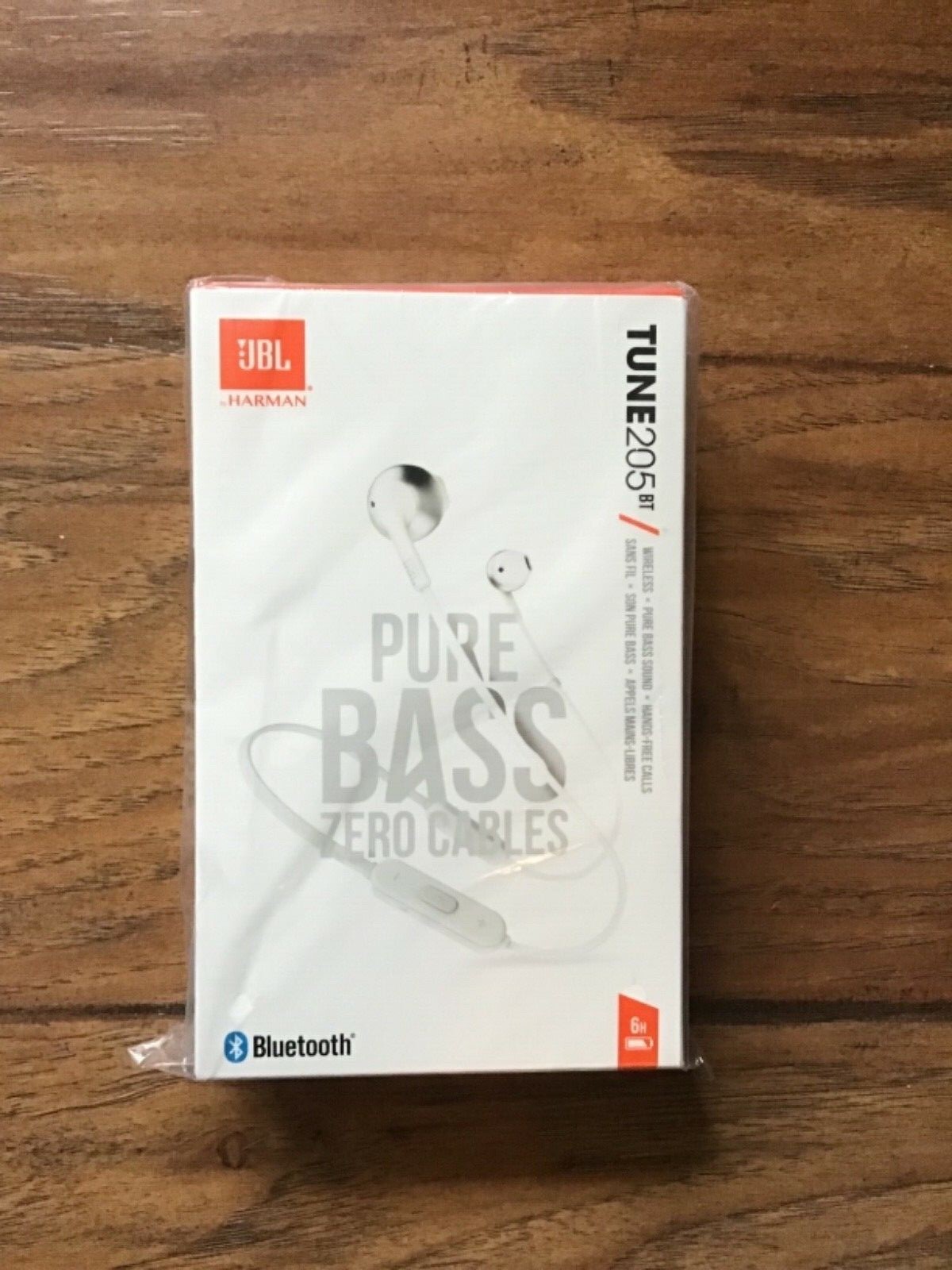 JBL T205bt Silver Tune 205bt Wireless Earbud Headphones for sale online ...