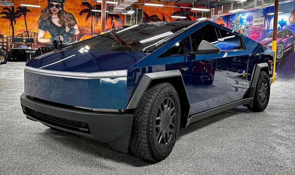 Cybertruck DIY PPF Paint Protection Film Wrap Color Gloss Liquid Metal ...