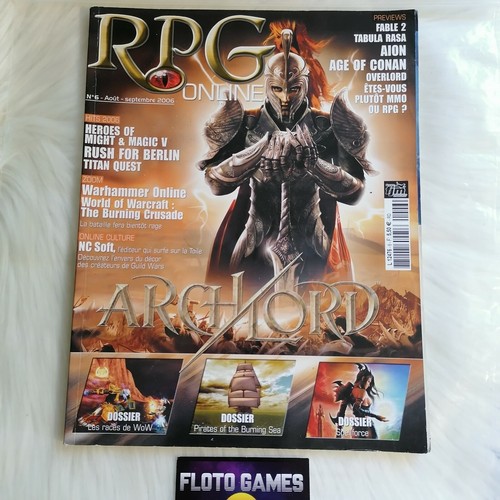 Magazine RPG Online N°6 - MMORPG Archlord Fable 2 Warcraft PC - Floto ...