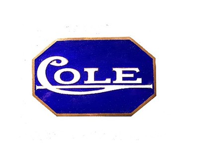 Early Cole Radiator Hood Emblem Badge Brass Metal | eBay