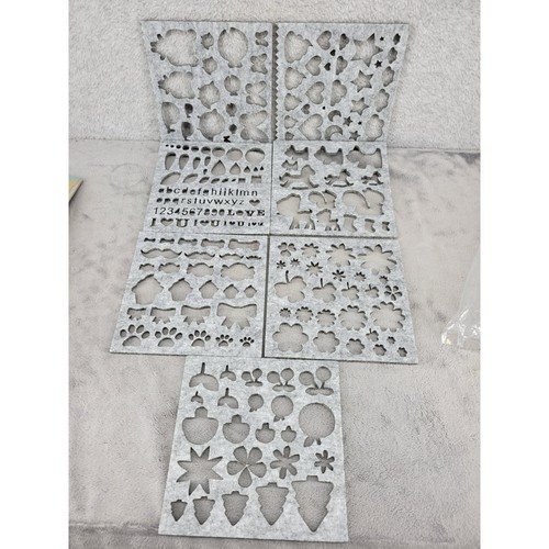 Craft Stencil Set Letters Numbers Shapes Animals Flowers Christmas | eBay