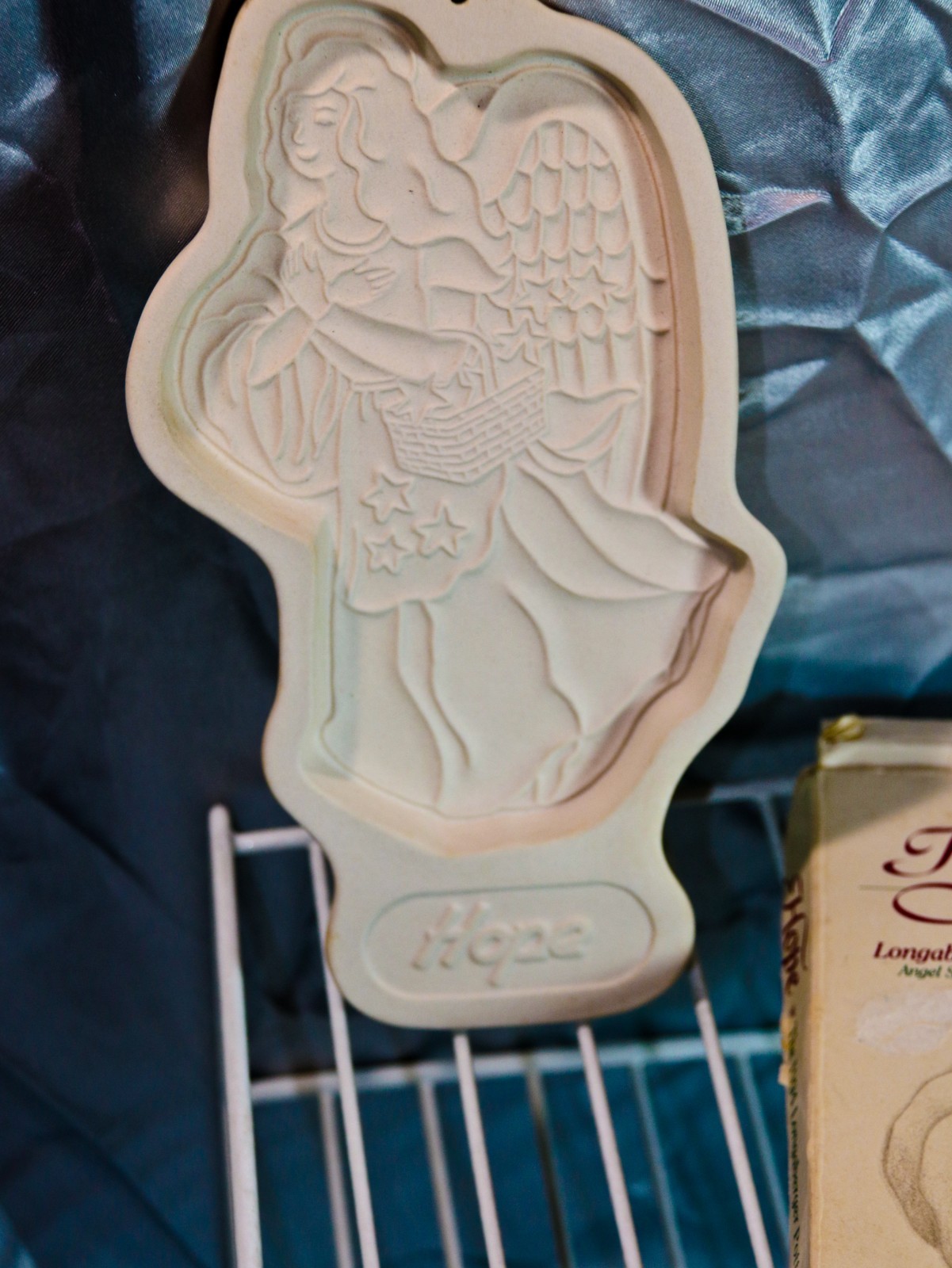 Longaberger Pottery Cookie Candy Mold Hope Angel Christmas 1994 New ...