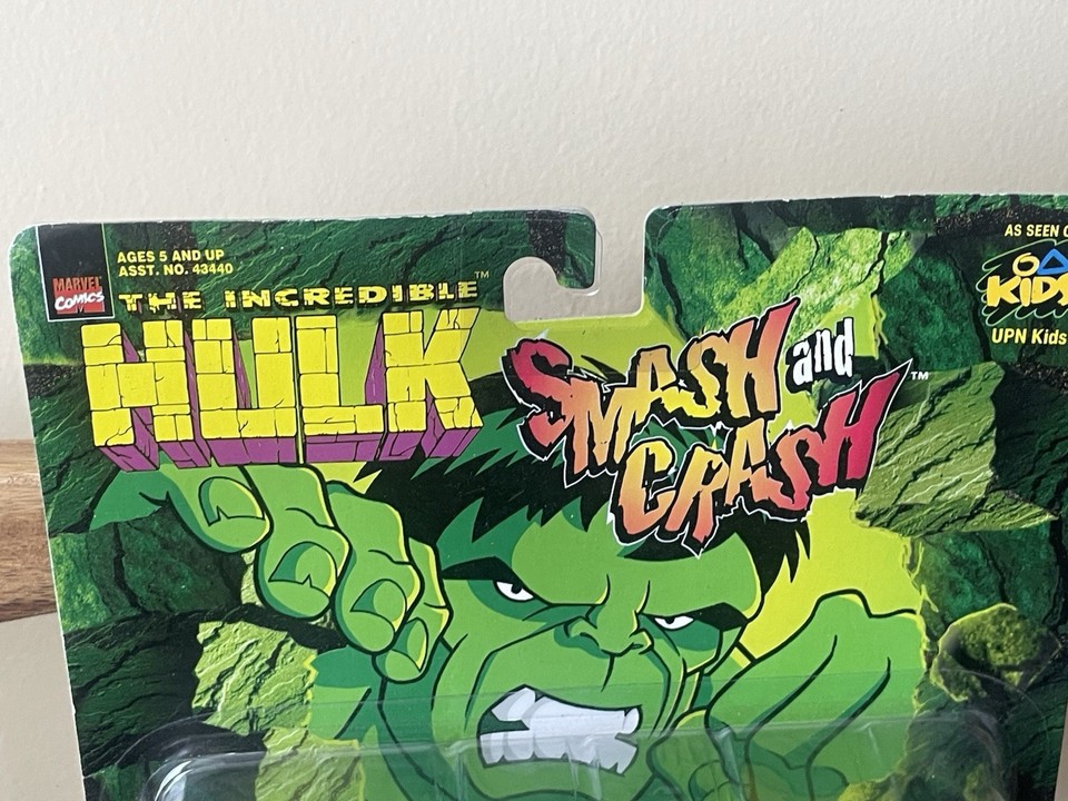 Vintage New 1997 Toy Biz Marvel The Incredible Hulk Smash & Crash ...