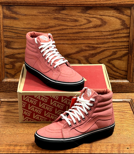 Vans Sk8 Hi Reissue Black Outsole Faded Rose Black Shoes | eBay