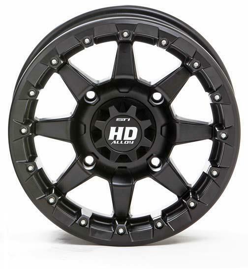 STI - 14HB5239 - HD5 Beadlock Wheel, 14x9 - 5+4 Offset - 4/156 - Matte ...