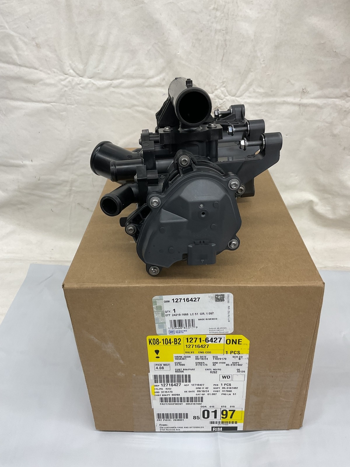 2019-2025 SILVERADO SIERRA 2.7 ENGINE COOLANT CONTROL VALVE NEW GM ...