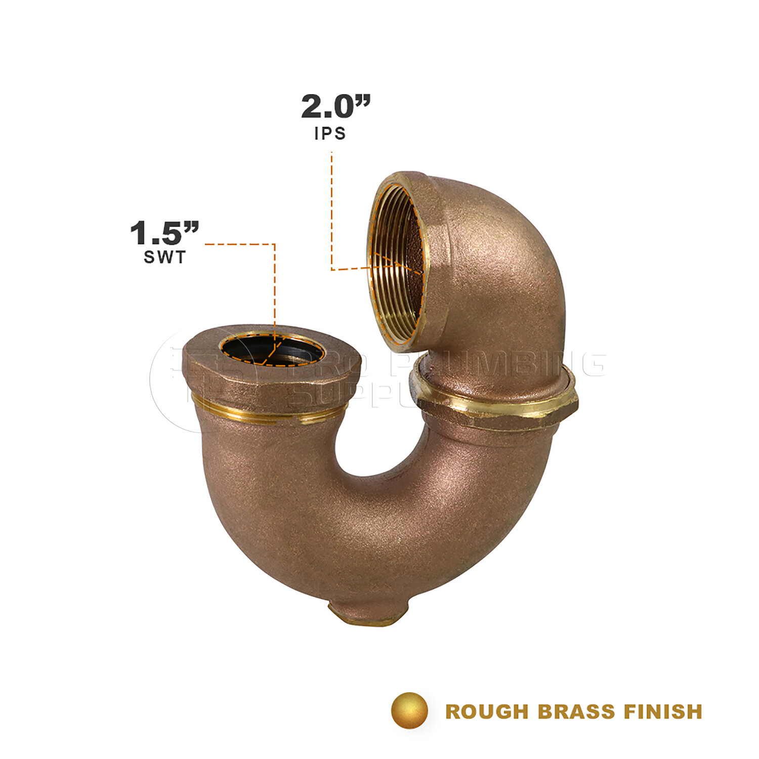 Flexcraft LA Pattern Trap with Drain Plug for Tubular Drain ...