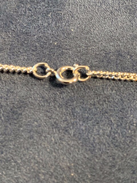 Beautiful Dainty 20" Silver Colored Necklace | eBay