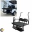 Black Folding Rear Flip Seat Kit for 2001-2013 Club Car Golf Cart DS w ...