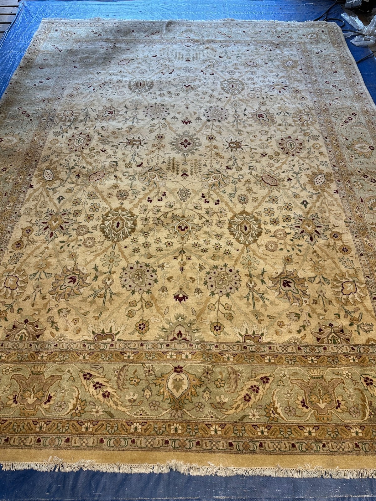 Hand Knotted Oushak Rug 10x7.8 ft. #1405 | eBay