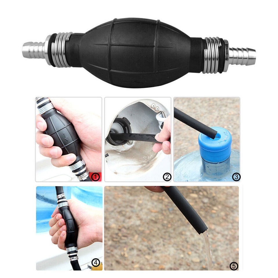 2PCS 3/8'' Hand Primer Bulb Outboard Car Marine Boat Gas Fuel Line Pump ...