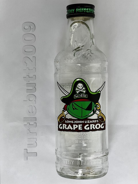 Vintage Bottle SOBE GRAPE GROG | 20 oz empty bottle | SoBe Collectibles ...