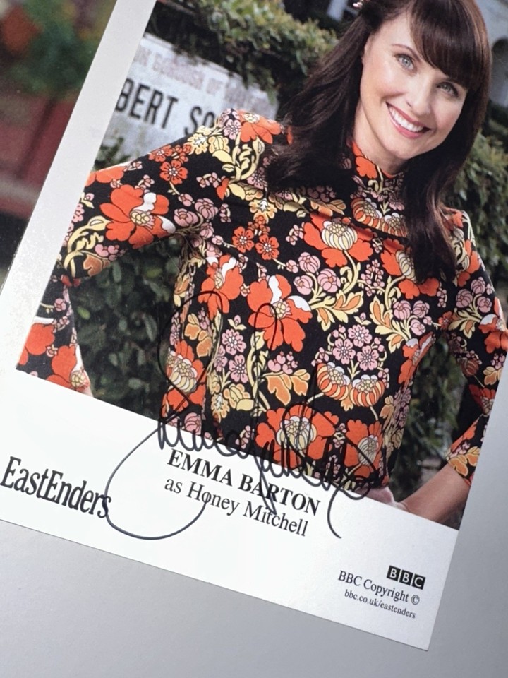 EastEnders Honey Mitchell Emma Barton Signed Cast Cards x2 Undedicated ...