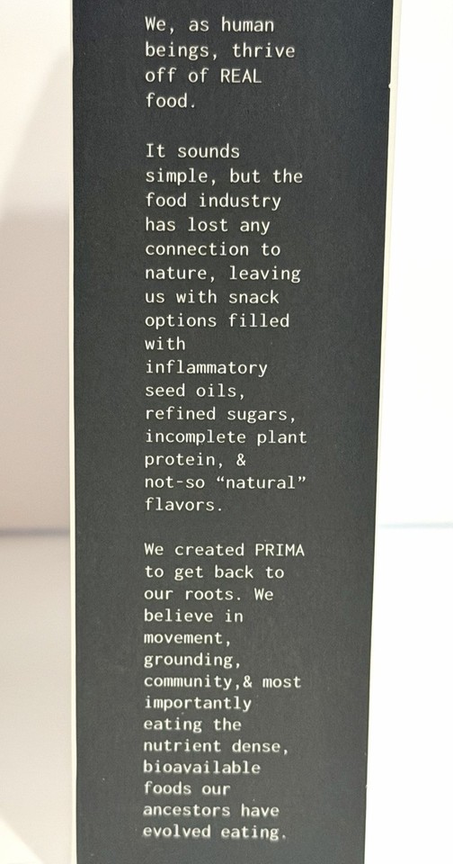 5 Boxes PRIMA Ancestral Protein Bar 7 Grass Fed Protein Bars. Variety ...