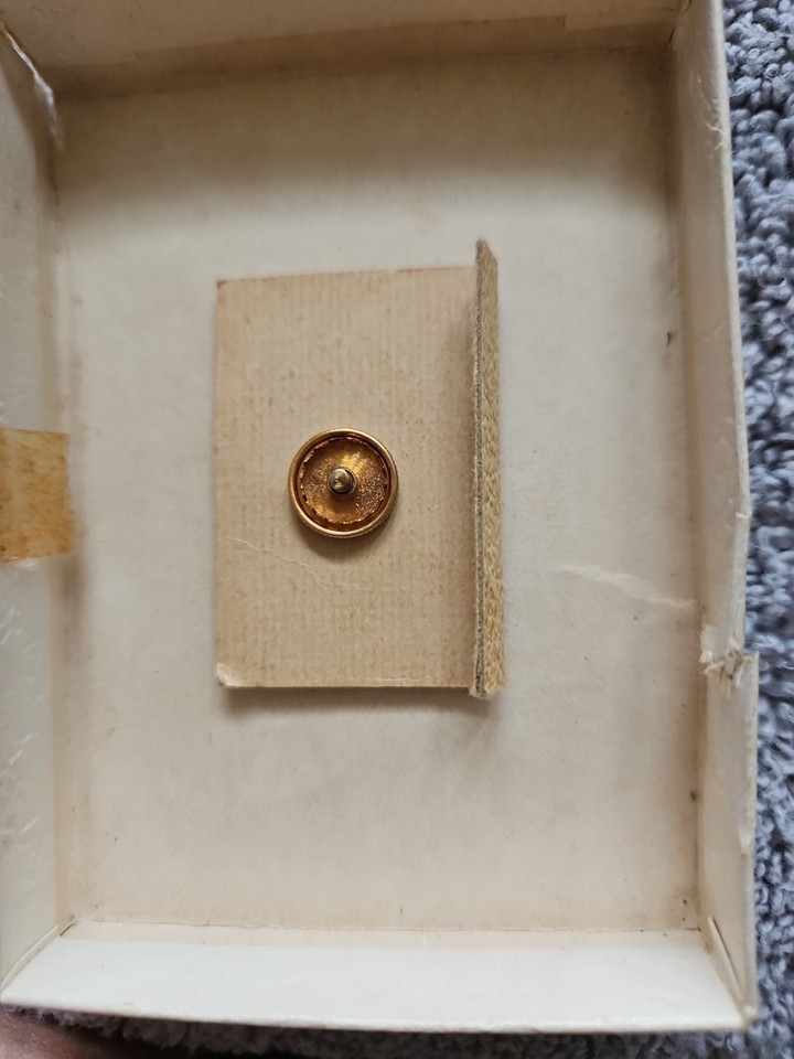 Vintage 10K Gold Enamel CHEVROLET MECHANIC 10 yr Service Award Lapel ...