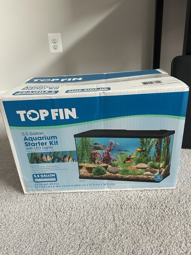 Top Fin 5.5 Gallon Aquarium Starter Kit w LED Lights | eBay